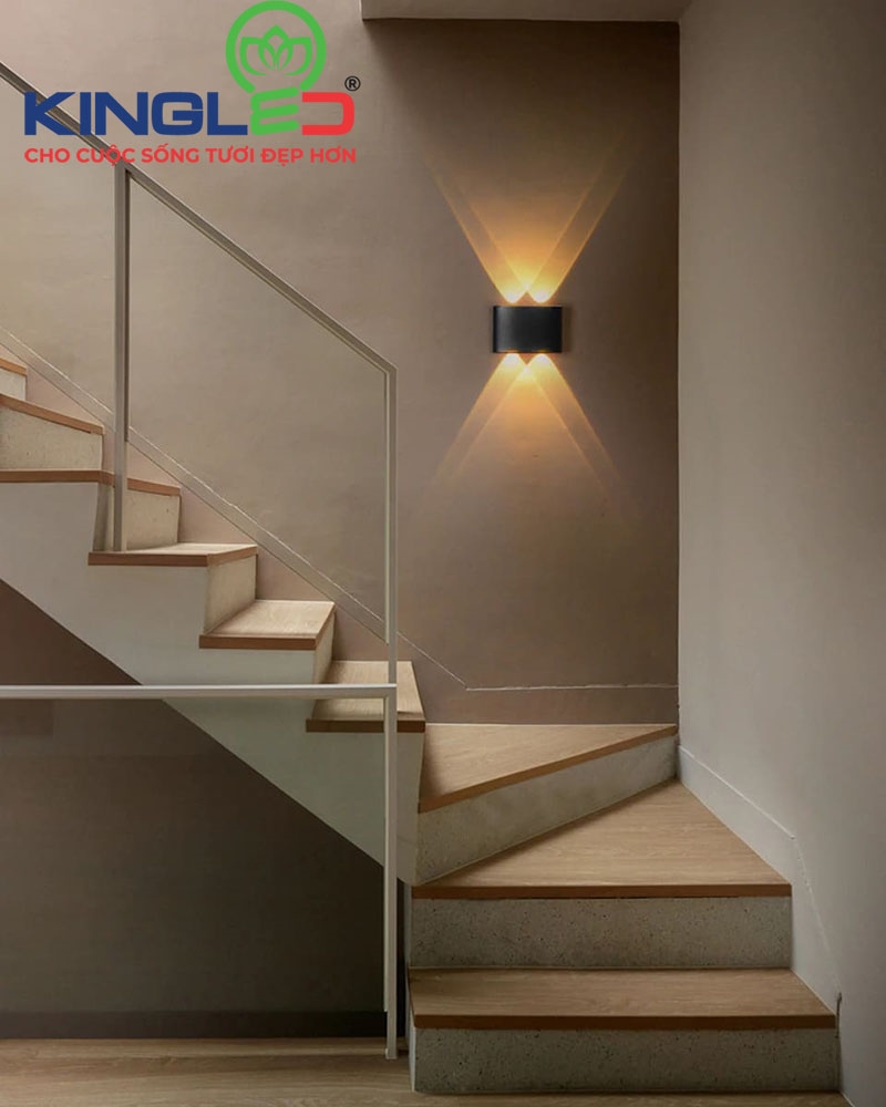 Top các mẫu đèn tường cầu thang Kingled đẹp, hiện đại | Đèn led Kingled