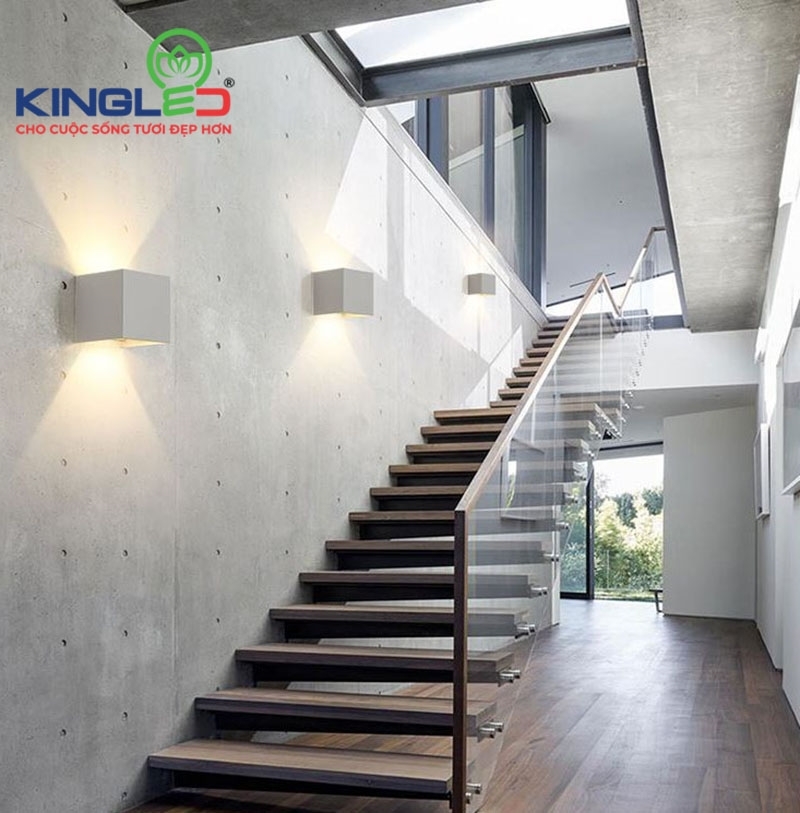 Top các mẫu đèn tường cầu thang Kingled đẹp, hiện đại | Đèn led Kingled